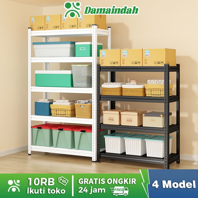 Jual Damaindah Rak Besi Susan Rak Besi Siku 5/6 Susun Rak Gudang Rak ...