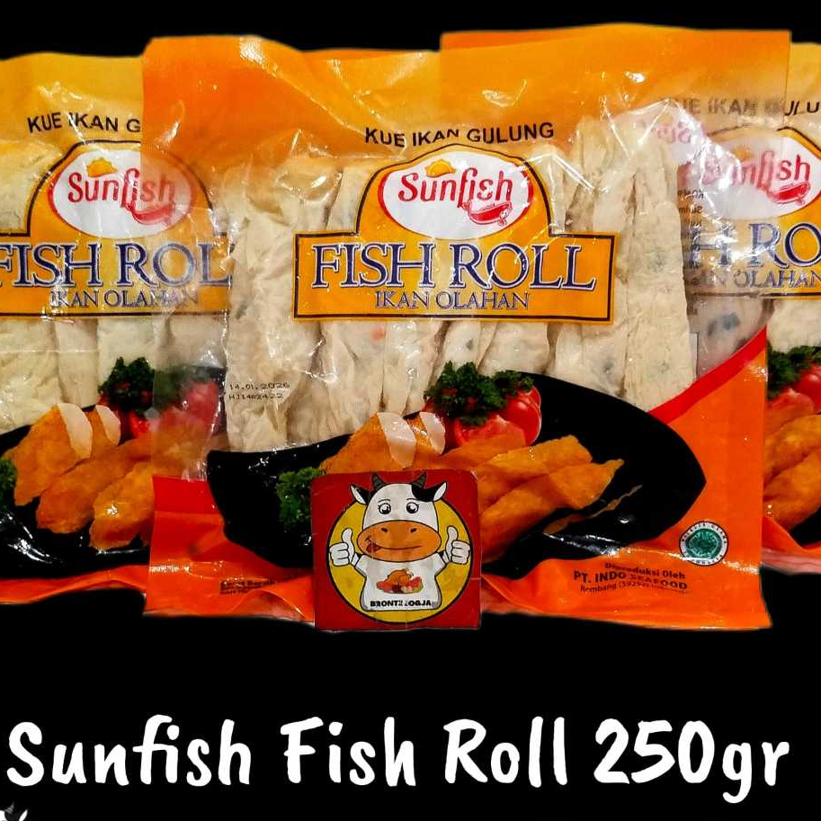 Jual SUNFISH FISH ROLL 250GR-FROZEN FOOD-BRONTZ JOGJA | Shopee Indonesia