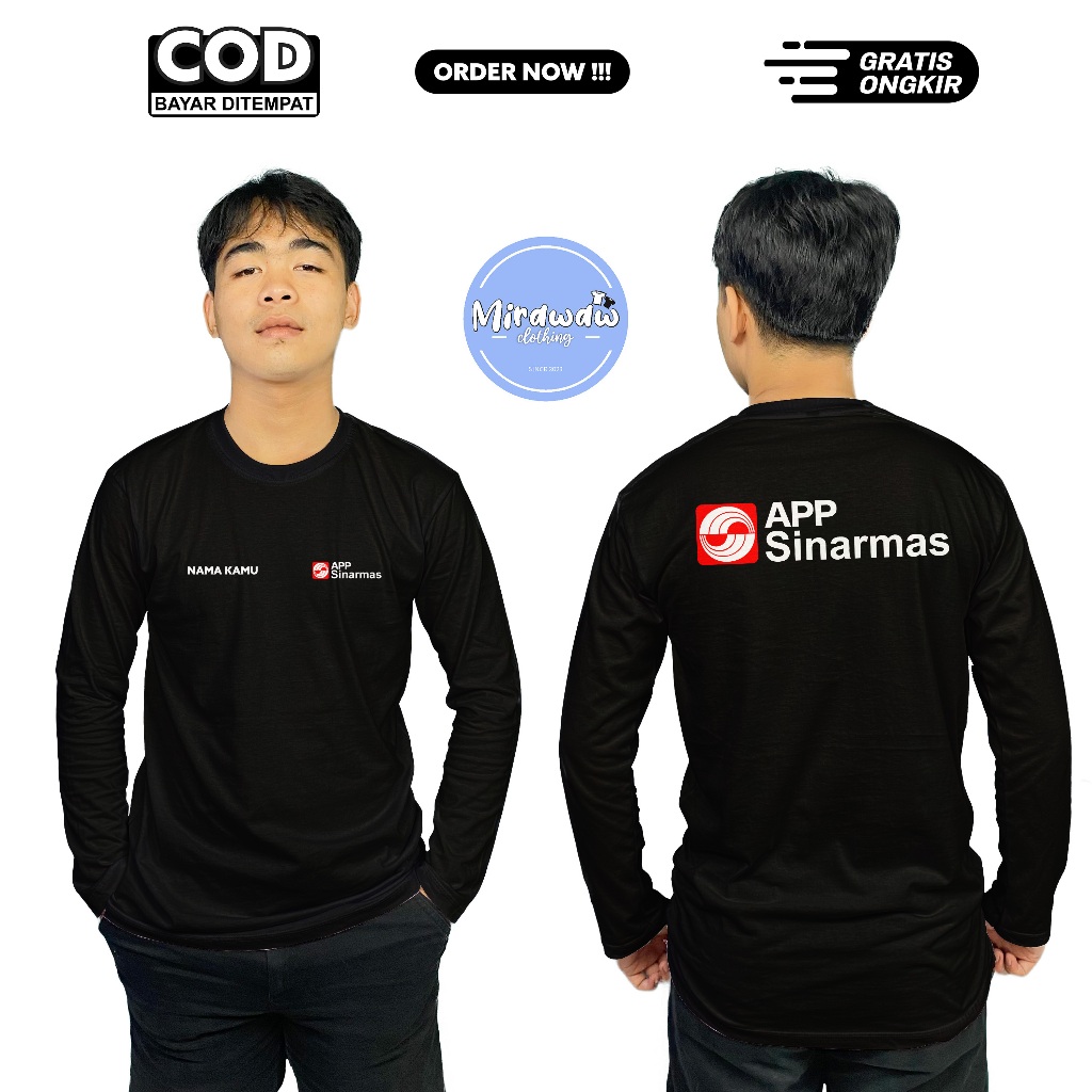 Jual Kaos Asia Pulp & Paper APP Sinarmas Gratis Nama Kamu Lengan ...
