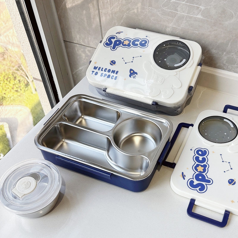 Jual Needify Lunch Box Stainless Space Astronot - Bekal Kotak Makan ...