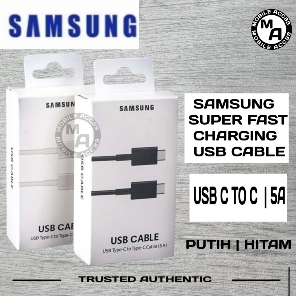 Jual Kabel Data Samsung 5A Super Fast Charging Charger Samsung USB C To ...