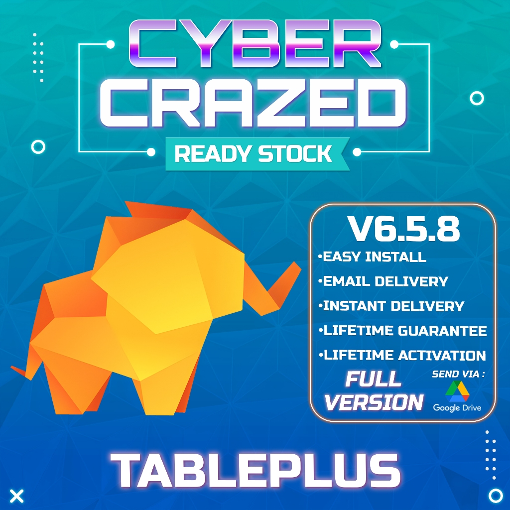 Jual (Win/Mac) TablePlus 2025 6.5.8 Full Version (Versi Terbaru) | Shopee Indonesia