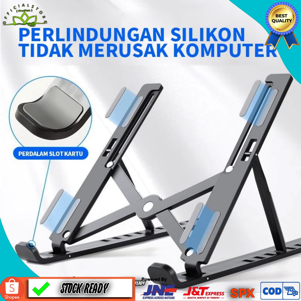 Jual DUDUKAN LAPTOP FORDABLE LAPTOP STAND ALUMINIUM || STAND LAPTOP ...