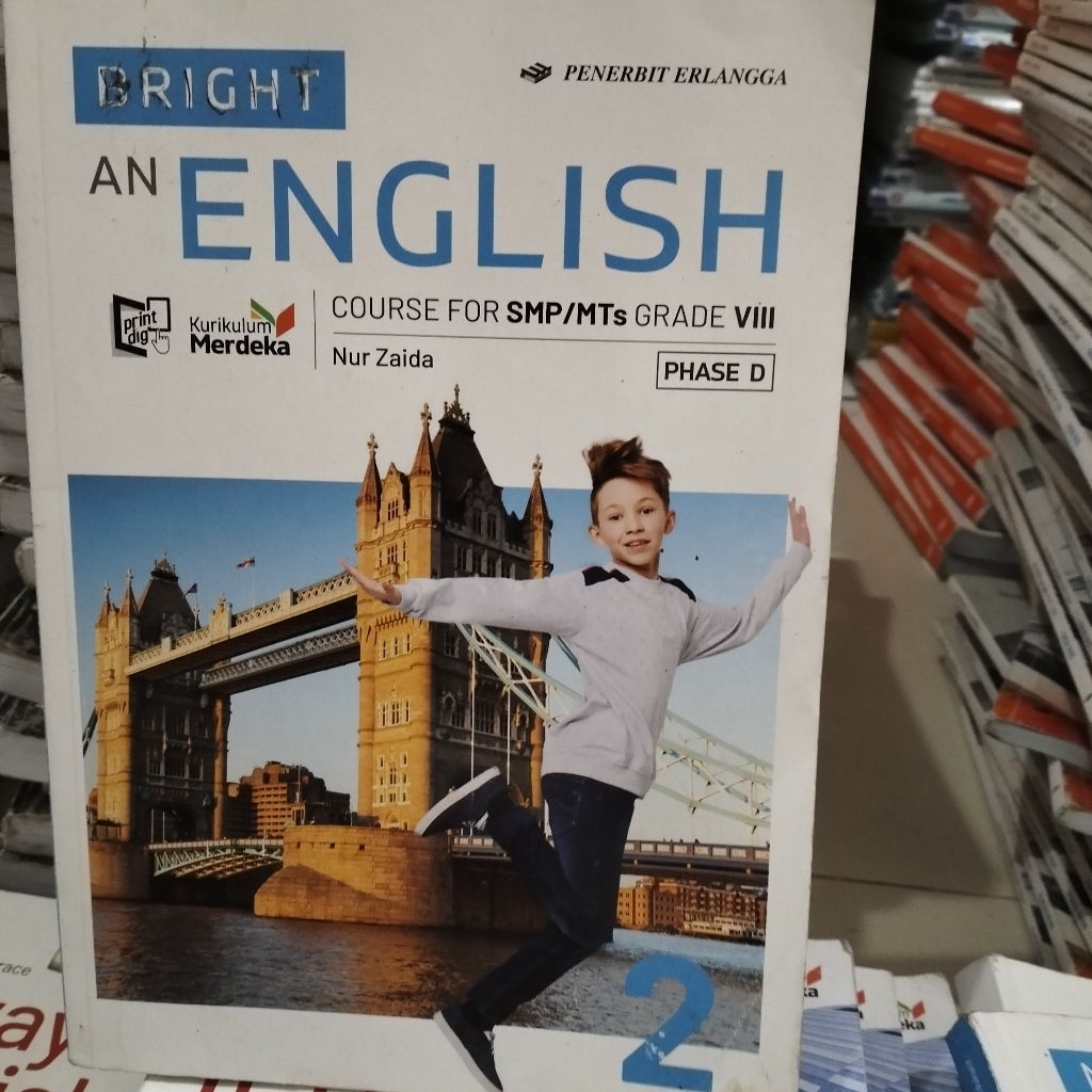 Jual Bright an English course for SMP/ MTs Grade 8 kurikulum Merdeka erlangga | Shopee Indonesia