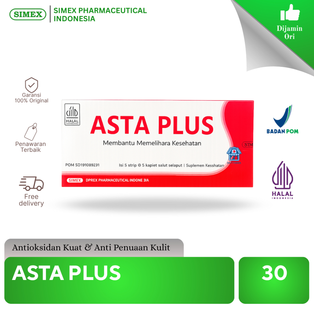 Jual Asta Plus Strip 6 Kaplet - Membantu Memelihara Kesehatan Tubuh ...