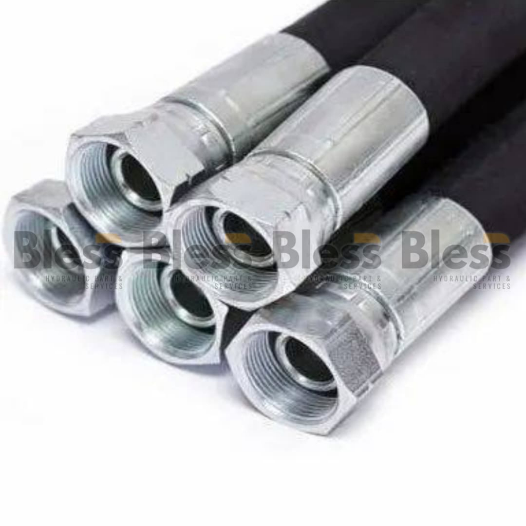 Jual Hydraulic Hose 3/4" R2 JIC x JIC 1.1 Meter, 1.2 Meter, 1.75 Meter | Shopee Indonesia