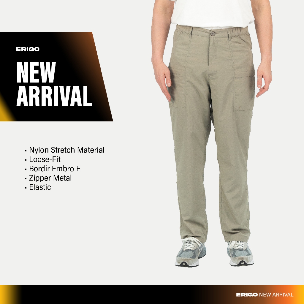 Jual Erigo Cargo Pants Ut Selkie Oyster Grey - Celana Panjang Cargo ...