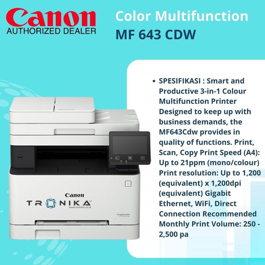 Jual MESIN FOTOCOPY COLOR MULTIFUNCTION CANON MF 643 CDW | Shopee Indonesia