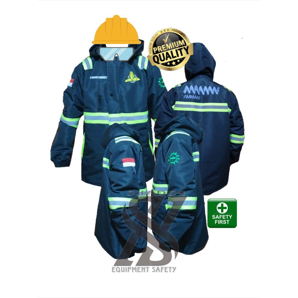 Jual jaket safety jaket amman jaket tambang jaket proyek jaket kerja ...