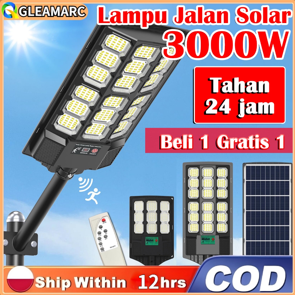 Jual GLEAMARC Lampu Jalan Solar 3000W lampu solar cell lampu outdoor ...