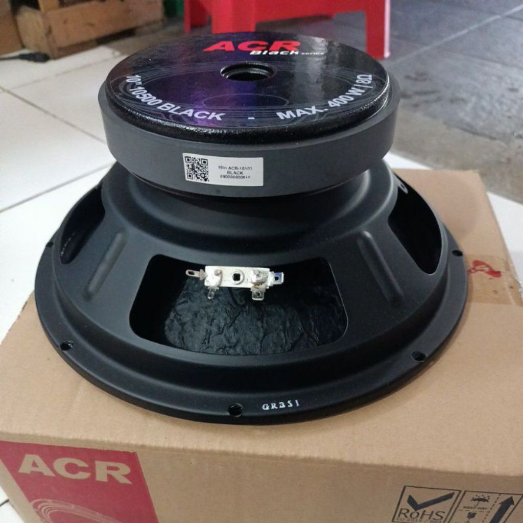 Jual speaker ACR 10 inc / 10" 10500 BLACK - 400WATT 8OHM | Shopee Indonesia