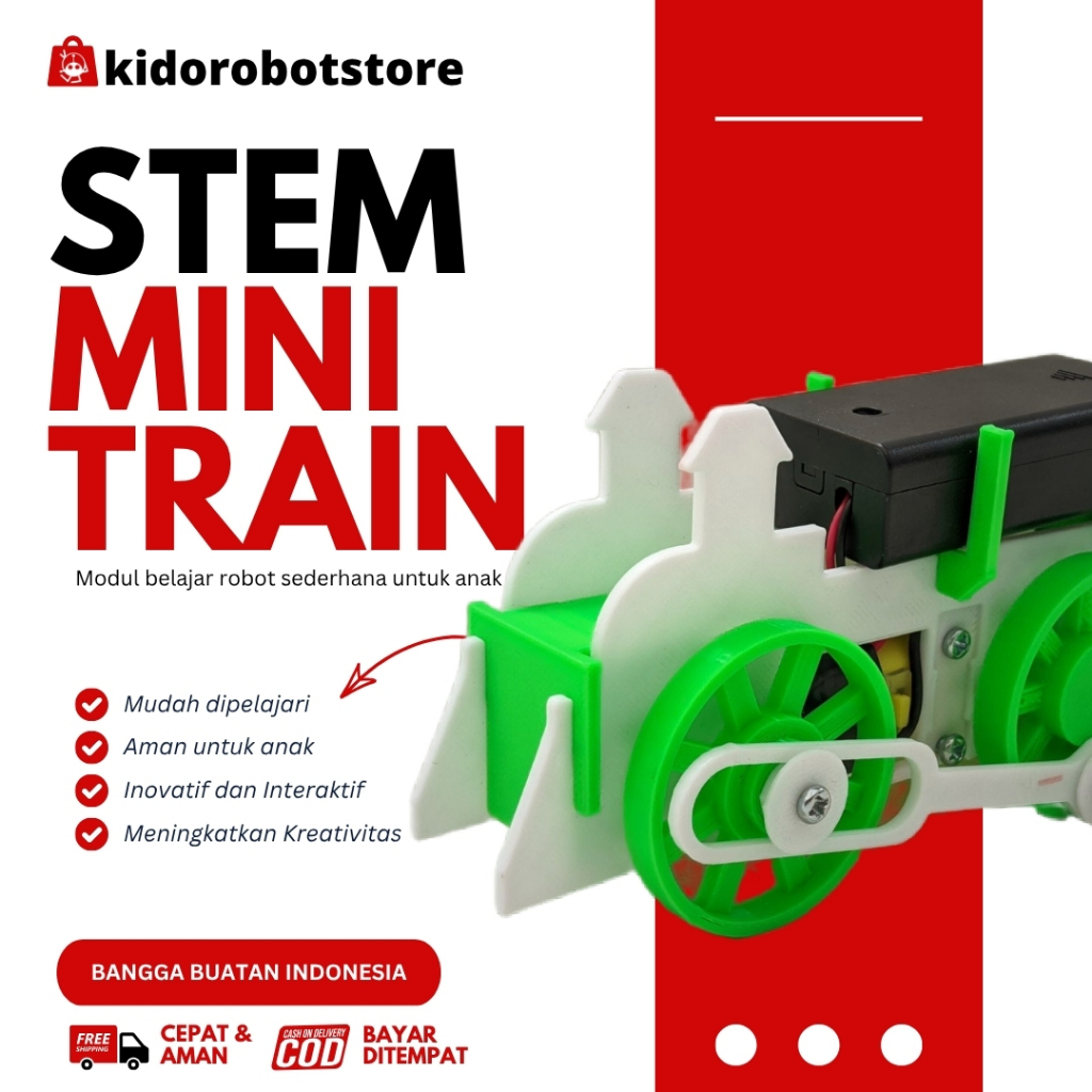 Jual Mainan Edukasi Diy Robot Kereta Mini Rakitan Untuk Anak Dan ...