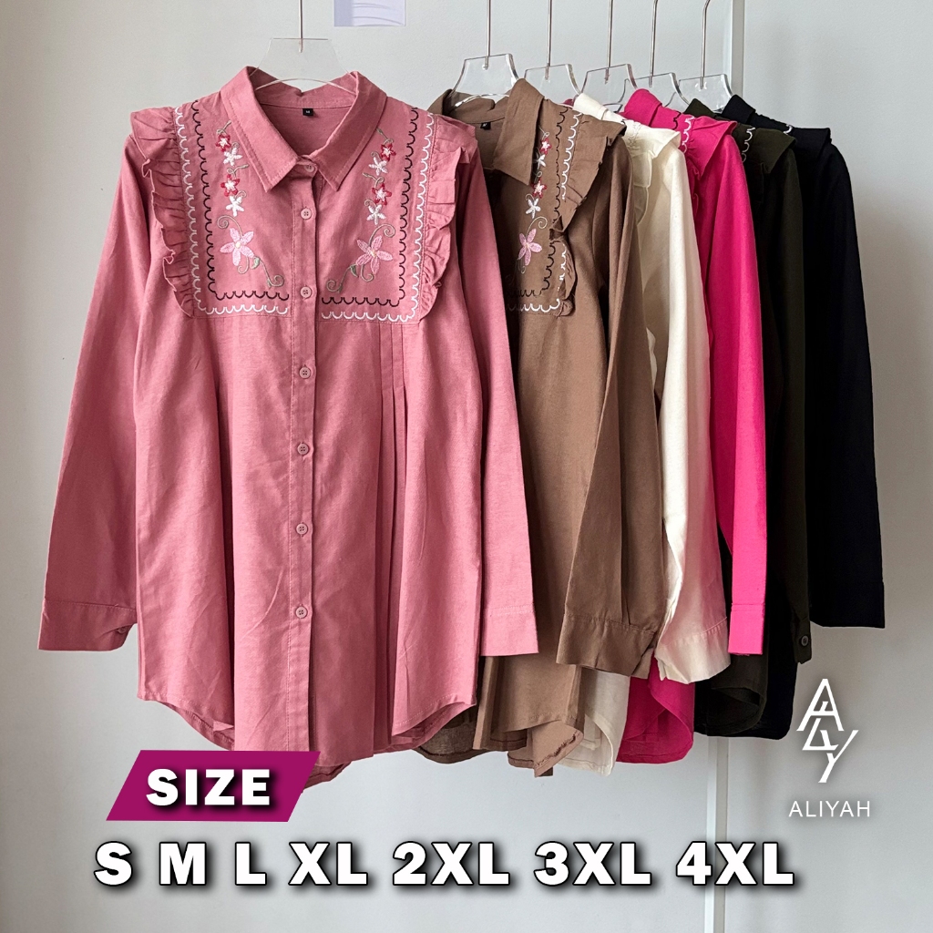 Jual Wanwan Blouse Size S M L XL XXL XXXL XXXXL 2XL 3XL 4XL 5XL 5L Atasan Ukuran Jumbo Baju Big ...