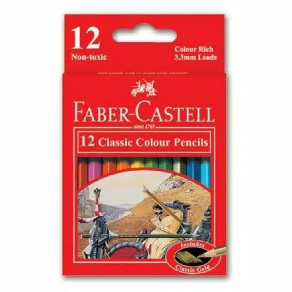 Jual Pensil Warna / Colour Pensil 12Warna 12S Classic Faber Castell ...