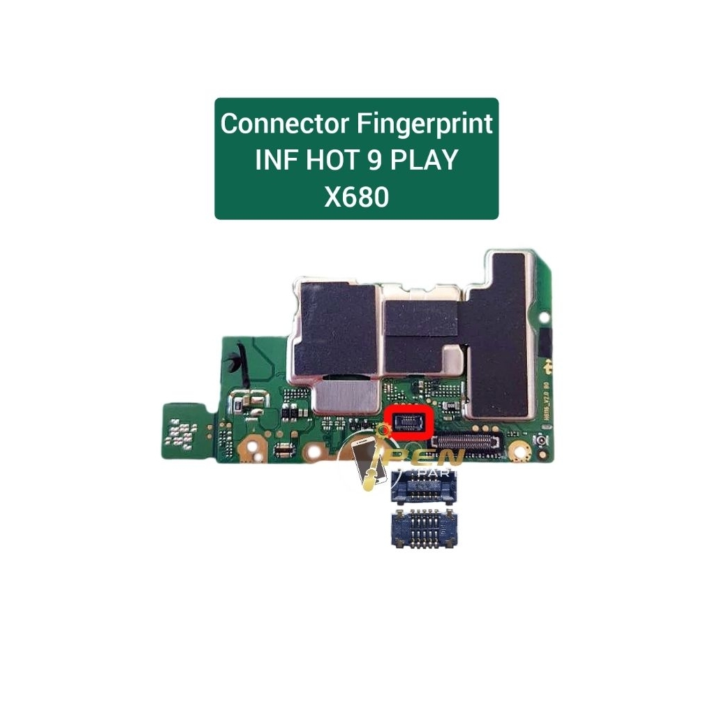 Jual Konektor Fingerprint INF Hot 9 Play X680 Soket Connector Finger ...