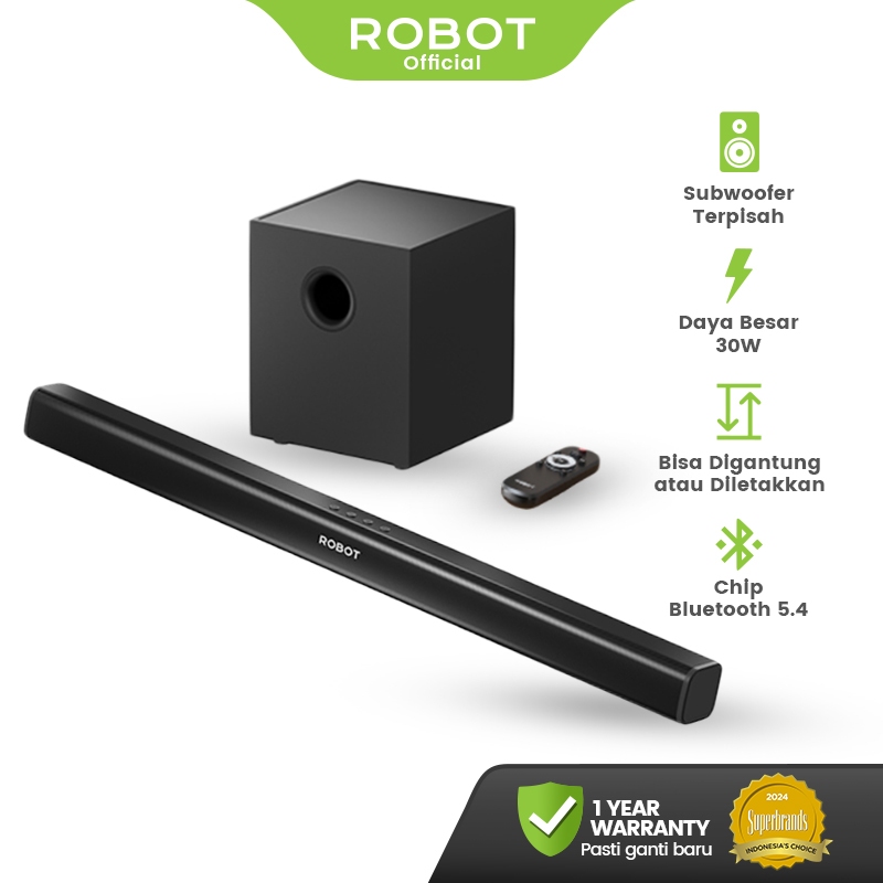 Jual ROBOT Speaker Soundbar Home Theater 30W Bluetooth 5.4 Speaker TV ...