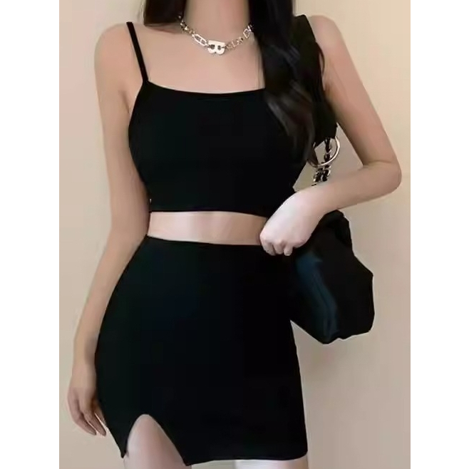 Jual Planet Fantasi Basic Tank Top & Mini Skirt Set 1519 (S/M/L/XL) | Shopee Indonesia