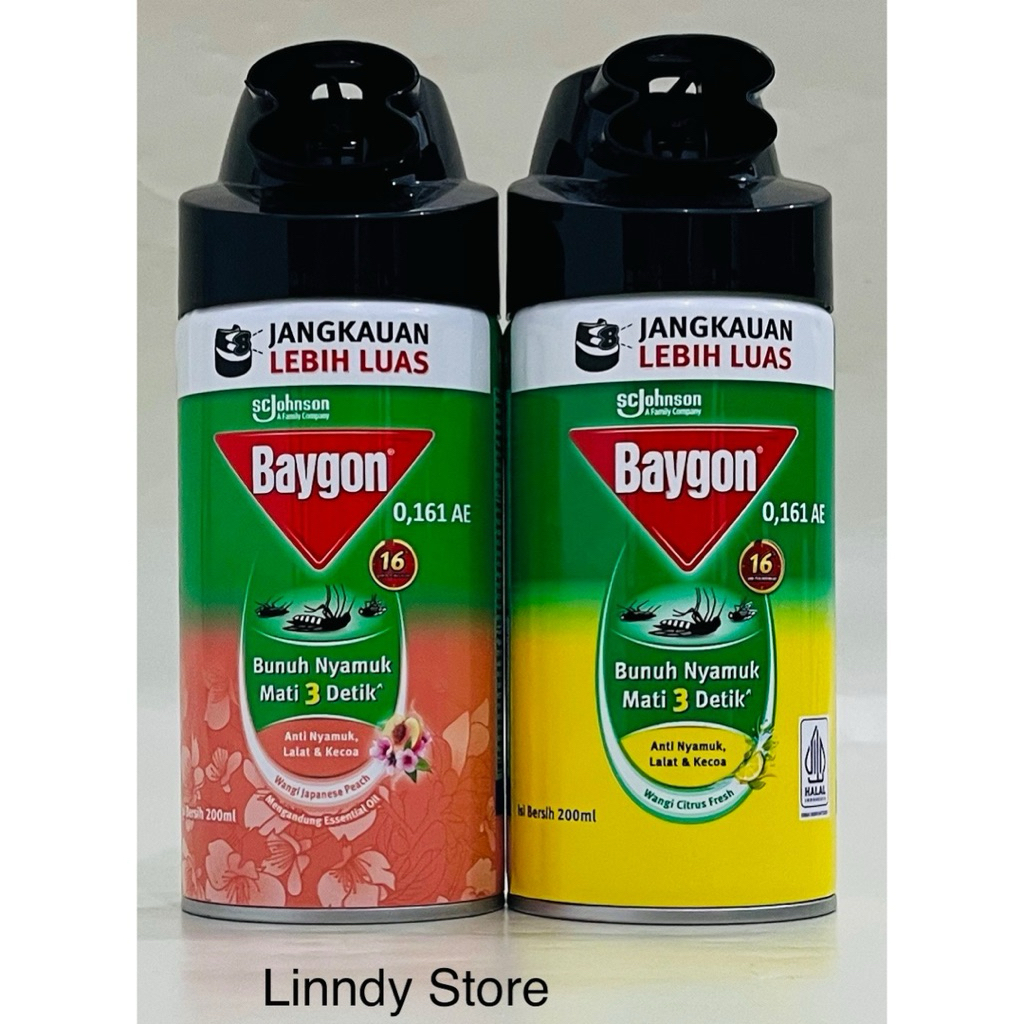 Jual Baygon Anti Nyamuk, Lalat, dan Kecoa Spray 200 ml | Shopee Indonesia