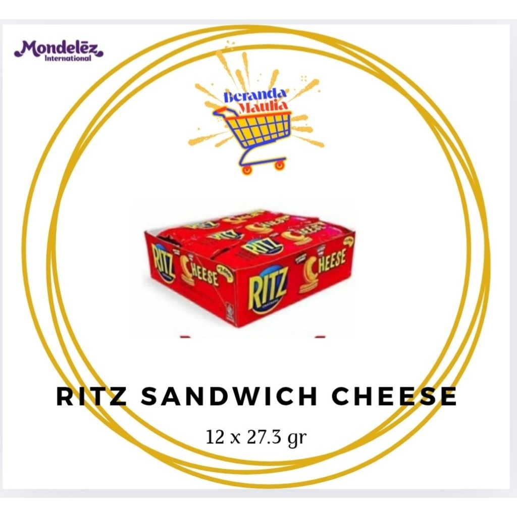 Jual Ritz sandwich keju / coklat kemasan 27.3gr isi 12bungkus/pack ...
