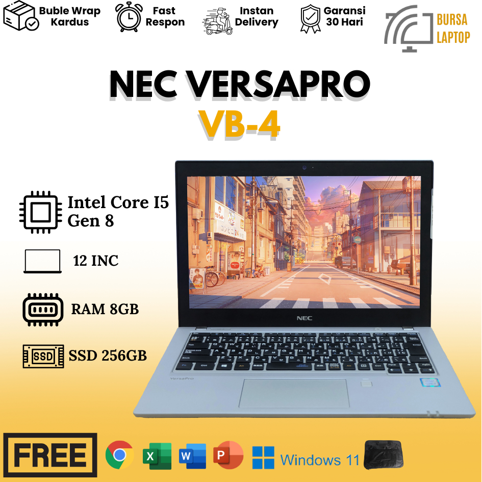 Jual Laptop NEC Versapro VB-4 Core I5 Gen 8 Ram 8gb Ssd 256gb Windows ...