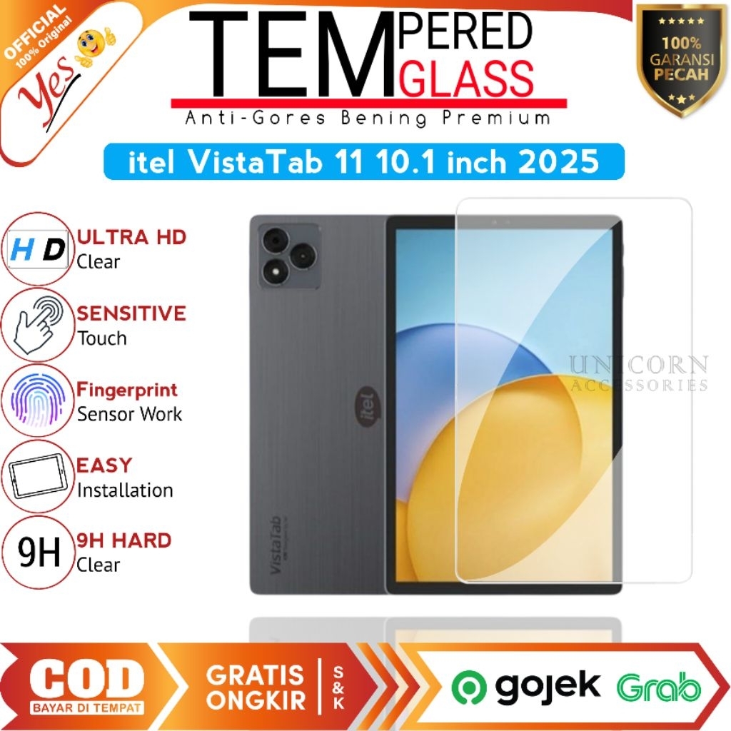 Jual itel Vista 11 / itel VistaTab 11 / 10.1 inch 2025 Tempered Glass ...