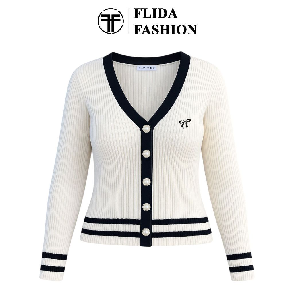 Jual FLIDA FASHION cardigan rajut wanita lengan panjang V neck B192 ...