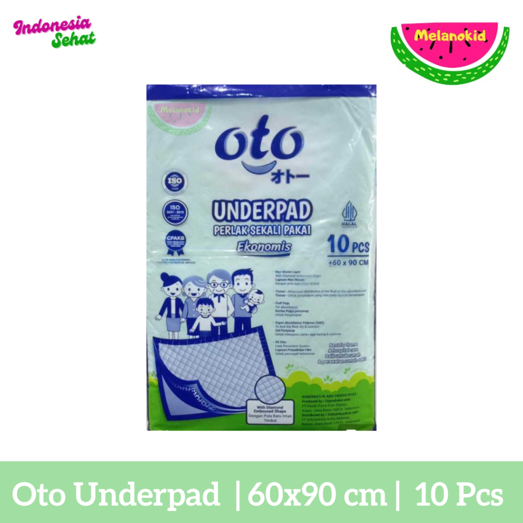 Jual OTO UNDERPAD 60x90 cm/ 10 Pcs | Shopee Indonesia