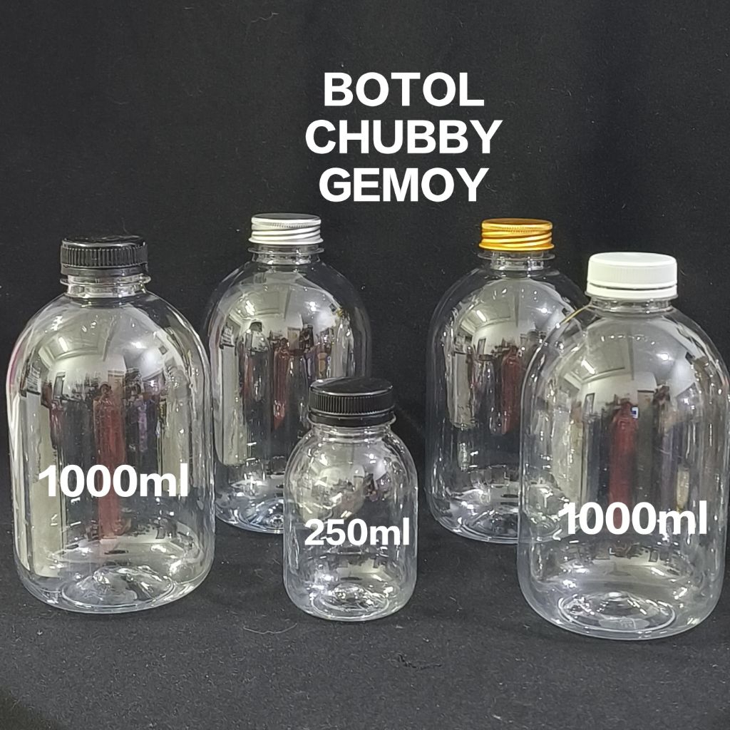 Jual nic_BOTOL KALE CHUBBY GEMOY 250ml/1000ml | Shopee Indonesia
