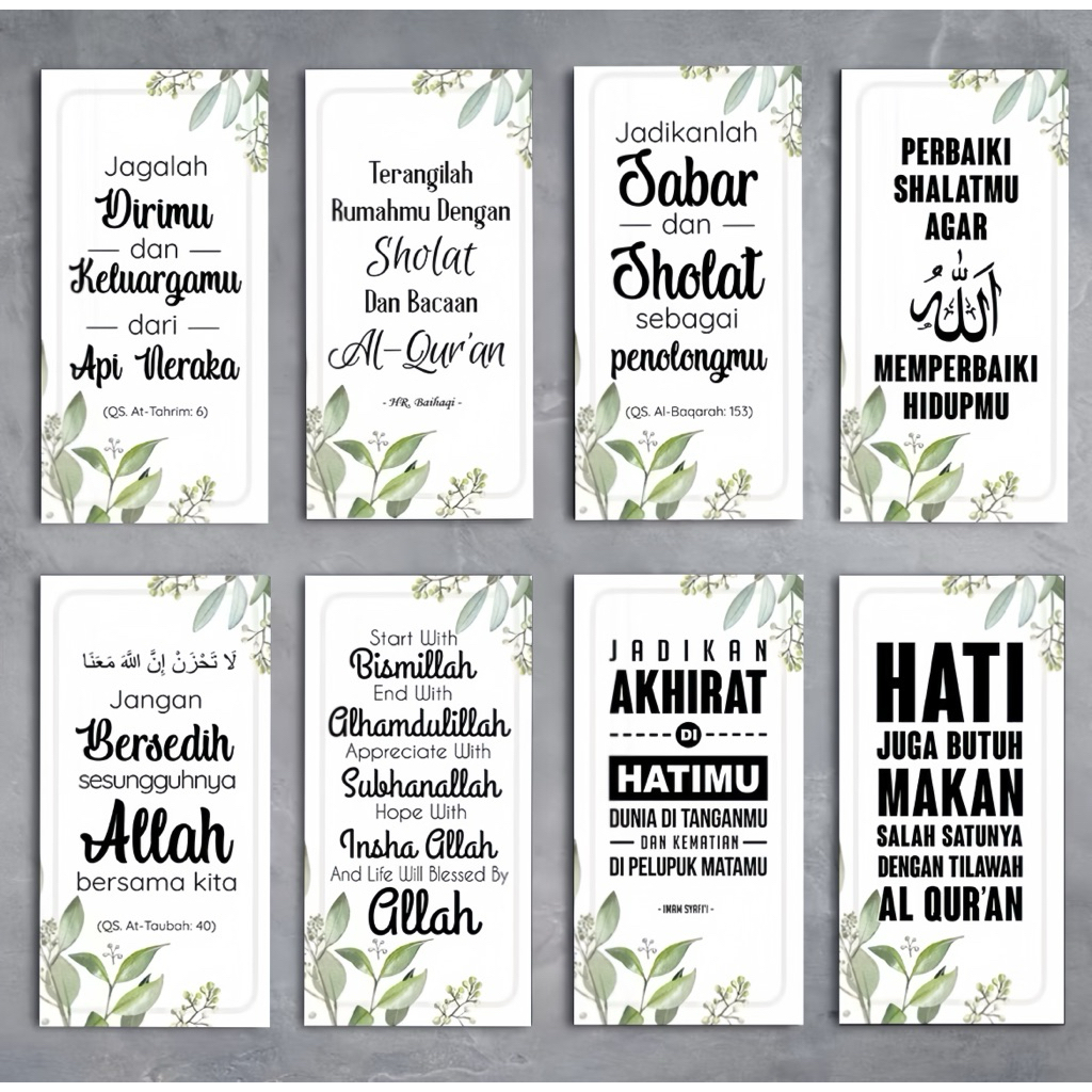 Jual WallproDecor Hiasan Dinding Quote Islami Poster Islami Pajangan ...