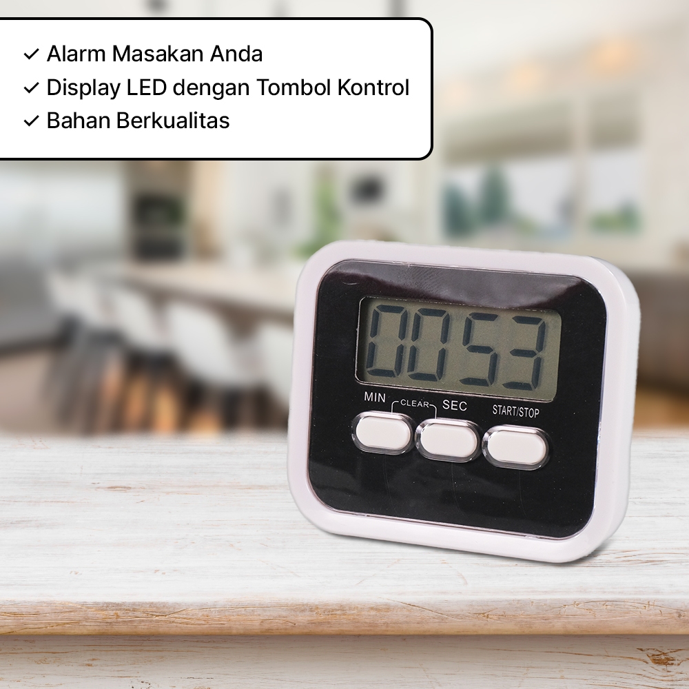 Jual Timer masak timer kopi Mini Digital kitchen timer Dapur Countdown ...