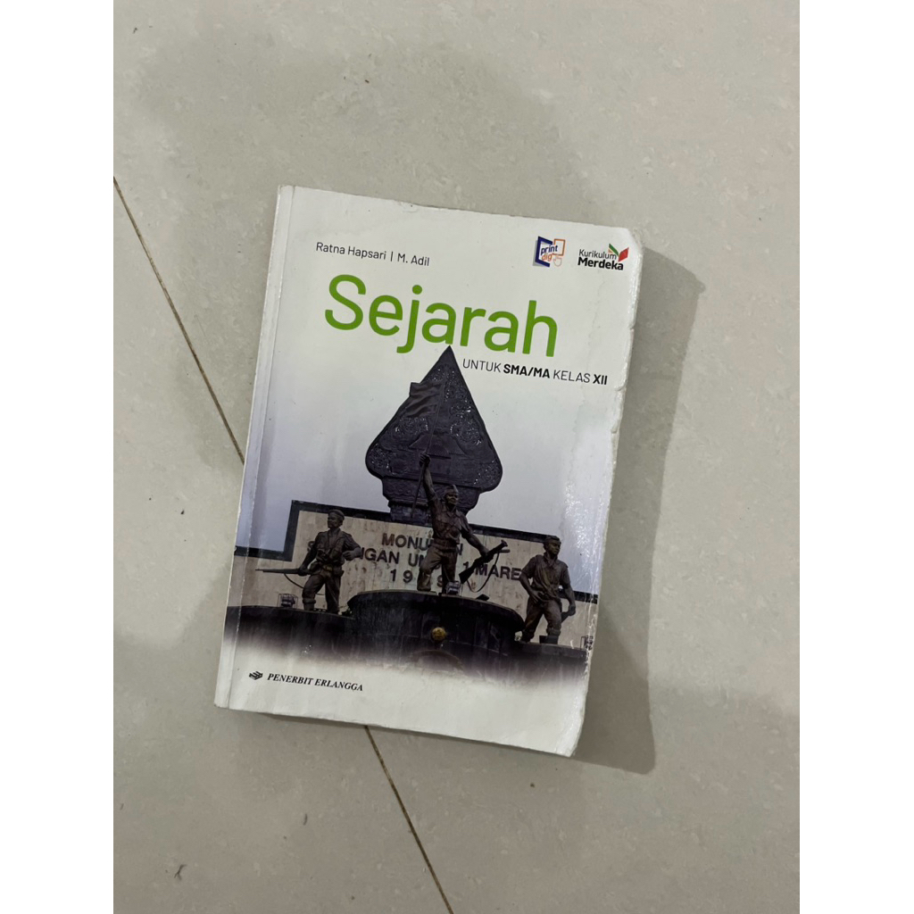Jual BUKU SEJARAH KELAS XII/12 SMA PENERBIT ERLANGGA KURIKULUM MERDEKA | Shopee Indonesia