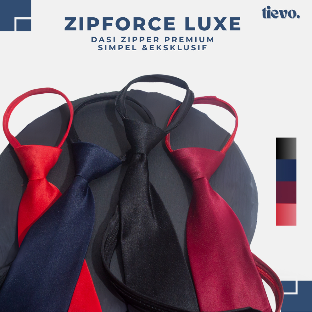 Jual TIEVO ZIPFORCE LUXE - DASI FORMAL ZIPER PREMIUM SIMPEL DAN ...