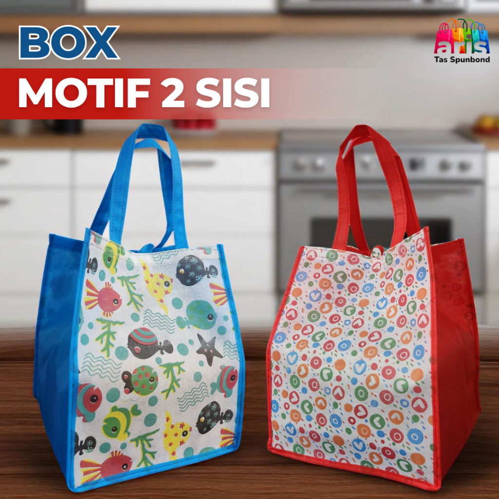 Jual Tas Hajatan Box Motif 2 Sisi (1 Lusin isi 12 Tas) | Shopee Indonesia