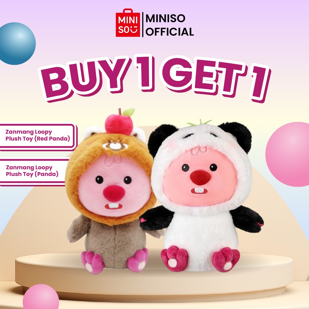 Jual MINISO TOY - Miniso x ZANMANG Loopy Collection Plush Toy Mainan ...