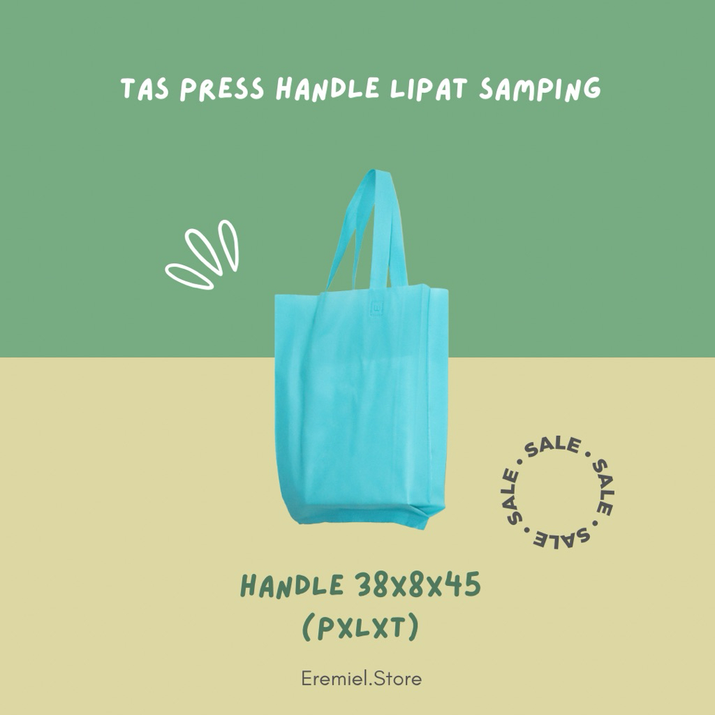 Jual (Harga 1 PCS) Tas Spunbond tali 38x45 / Tas Press tali 38x45 60gsm ...