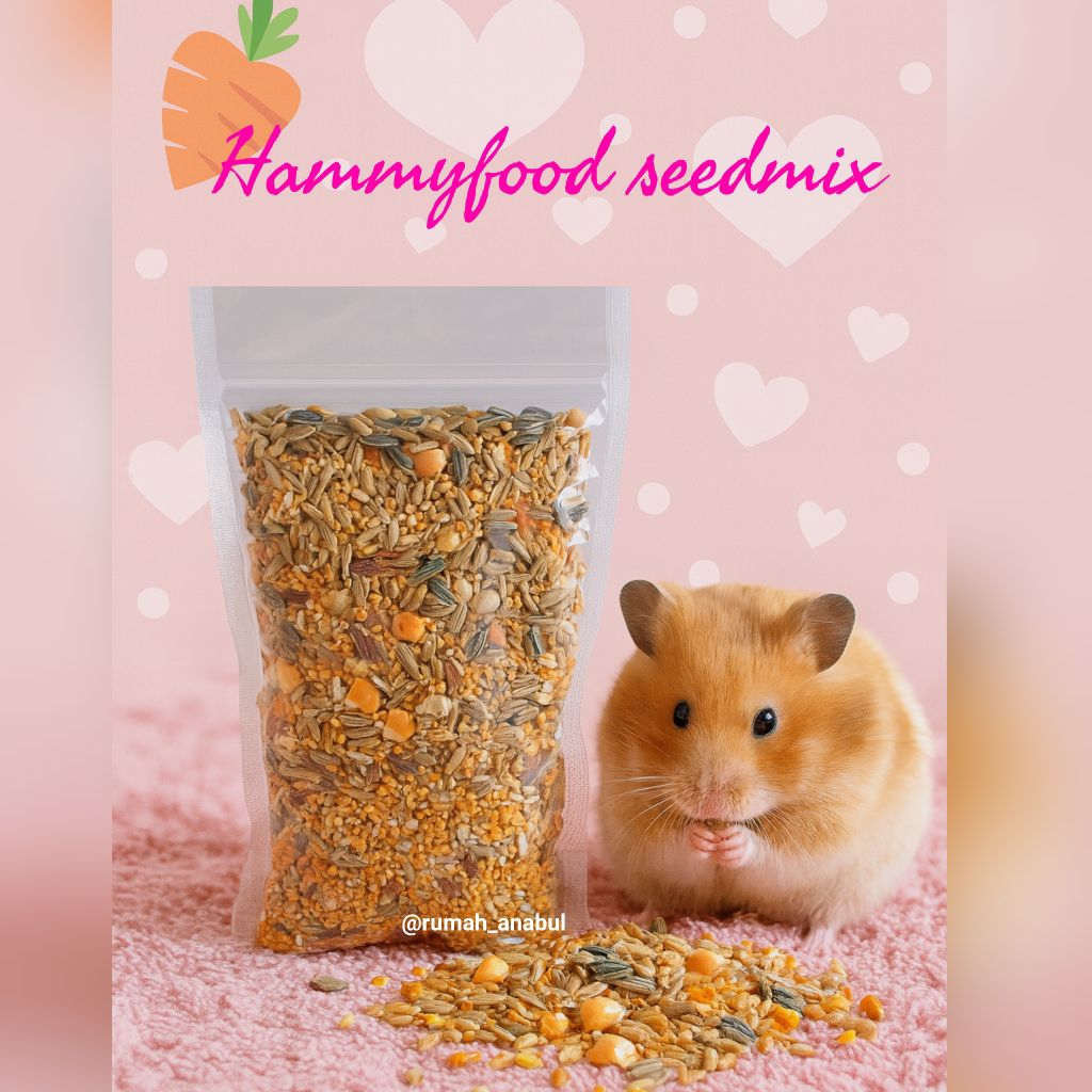 Jual Pakan hamster, hammy food seedmix, pakan hamster biji-bijian ...