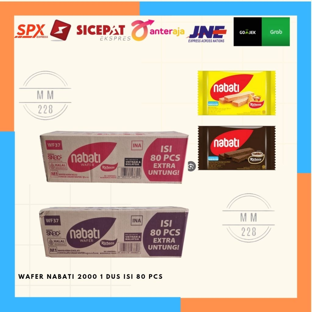 Jual NABATI WAFER 2000 1 DUS ISI 80 PCS | Shopee Indonesia