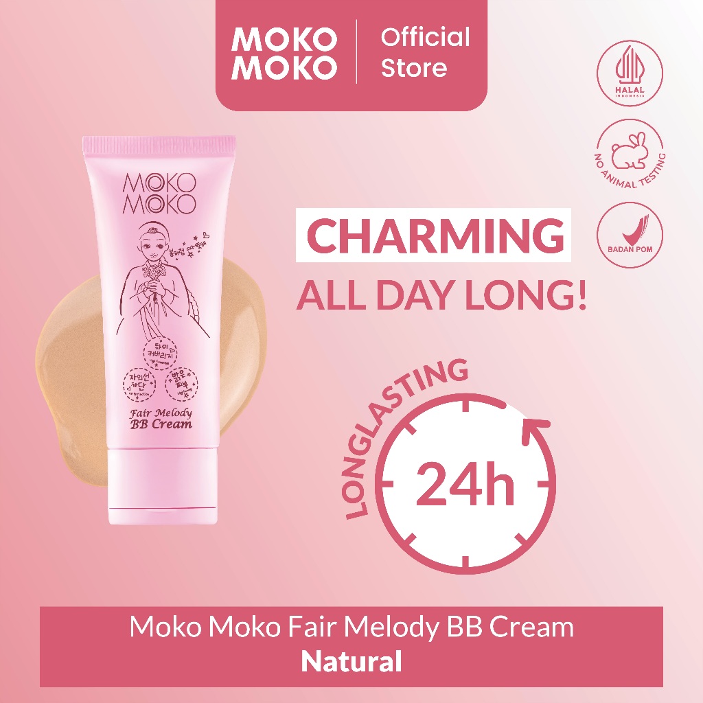 Jual Moko Moko Fair Melody BB Cream - Natural | Shopee Indonesia