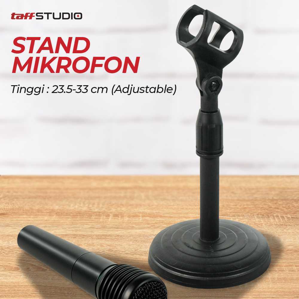 Jual L3- Stand Microphone Meja- Stand Mic Holder Mini Adjustable Podium Vidio | Shopee Indonesia