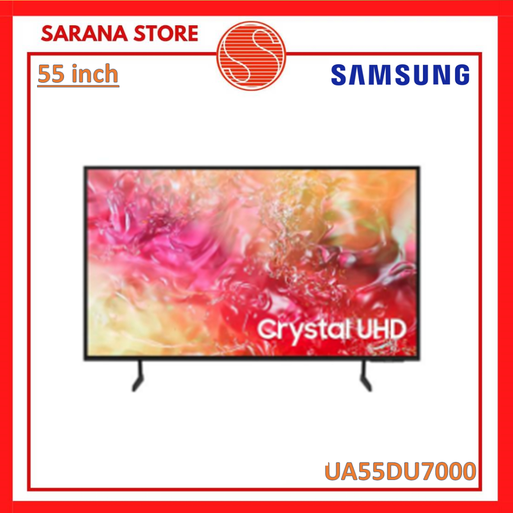 Jual Samsung LED Smart TV 55 inch Crystal UHD 4K 55DU7000 - UA55DU7000KXXD | Shopee Indonesia