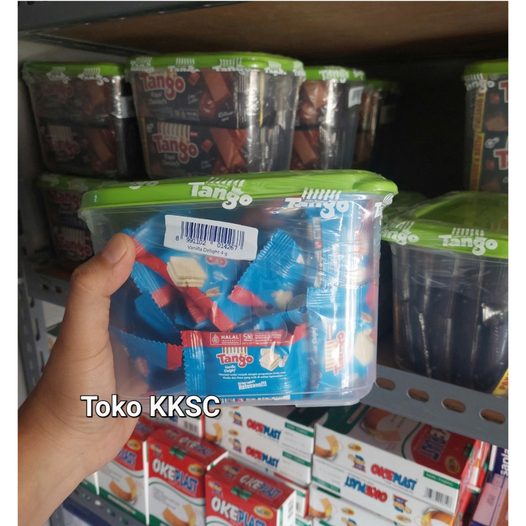 Jual TANGO VANILLA KEMASAN TOPLES isi 40pcs X 4gr | Shopee Indonesia