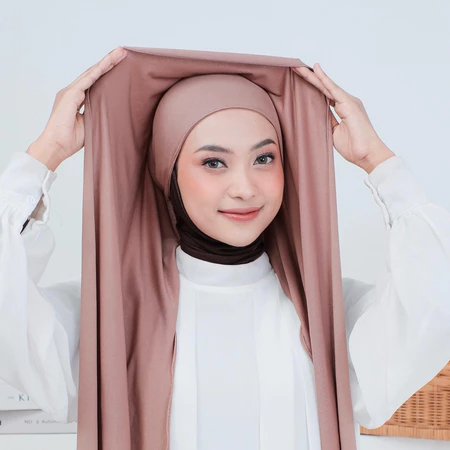 Jual Alteefa Pashmina Ovan Instant Inner Bando Bandana Ciput Meleyot Kaos Jersey | Shopee Indonesia