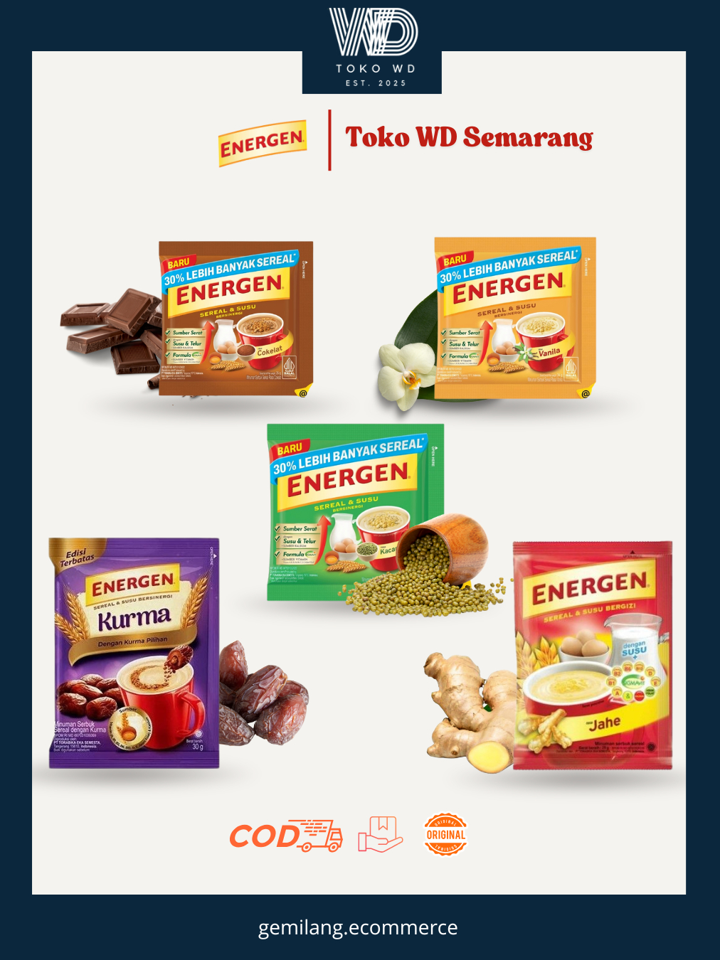 Jual Energen Sereal Renceng Aneka Rasa isi 10 Sachet | Shopee Indonesia