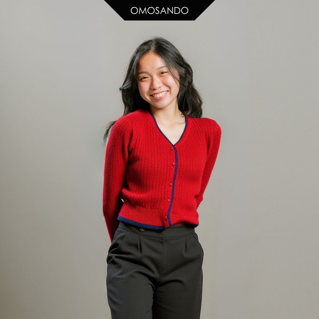 Jual Omosando Outer Cardigan Kasual Kantoran Wanita Premium Bahan Katun ...