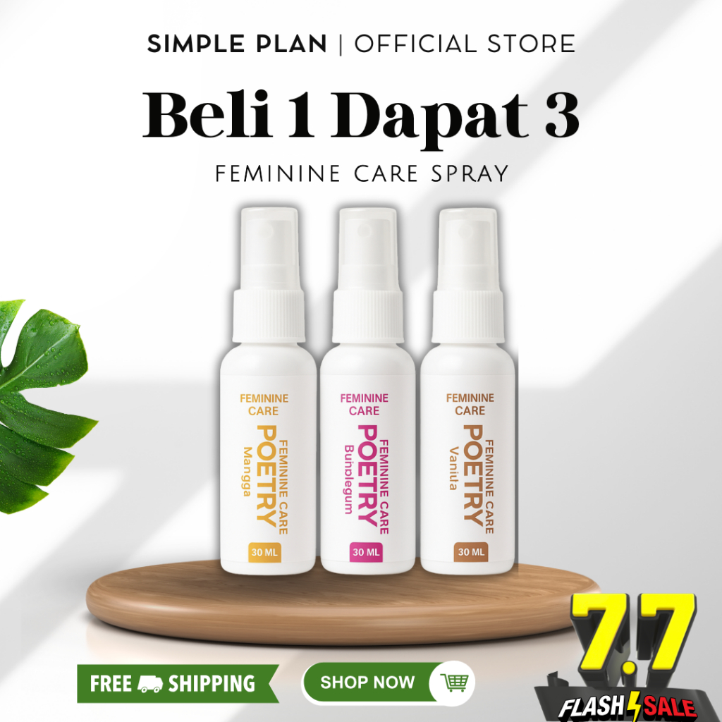 Jual BUNDLING 3 POETRY Feminine Care Spray | Atasi Bau, Gatal ...