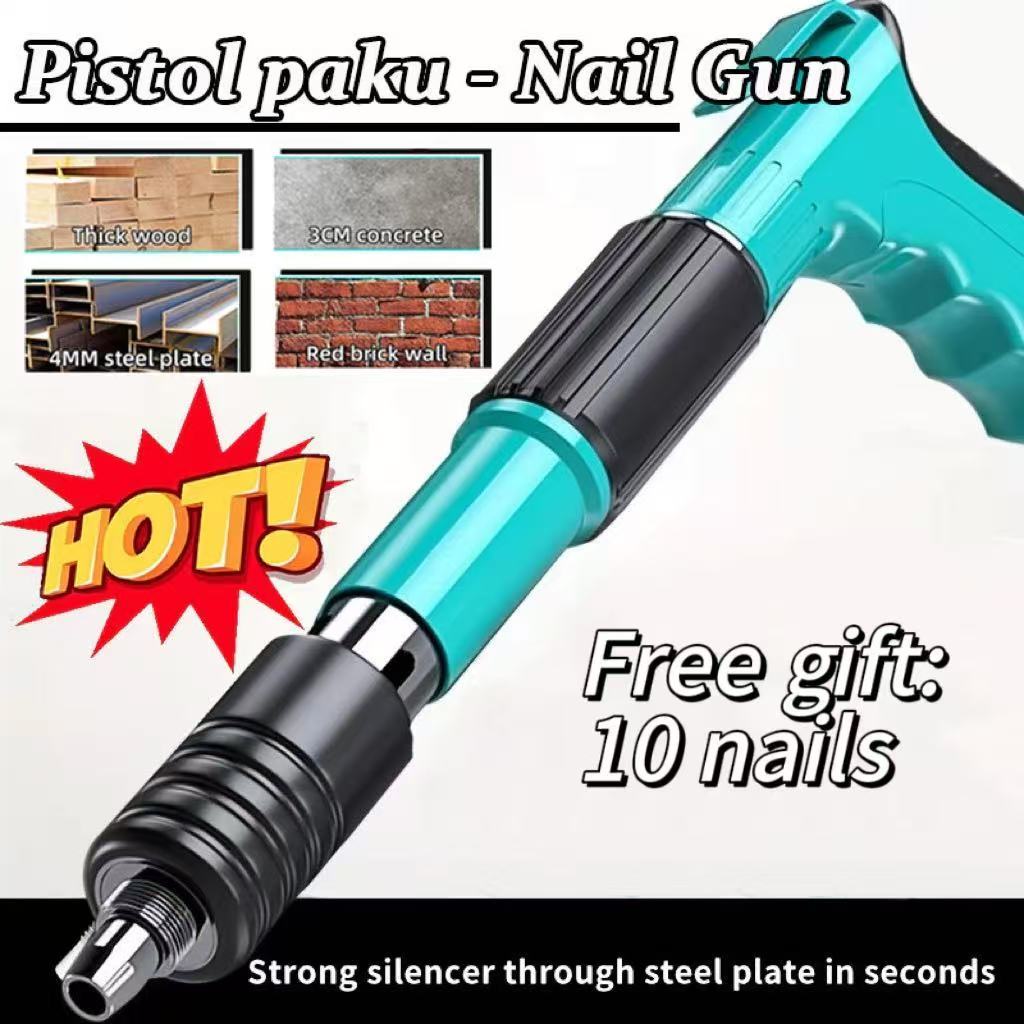 Jual Mini Stampset T500 Paku Tembak Beton Design Portable - Paku Tembak ...