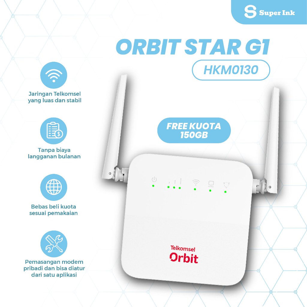 Jual TELKOMSEL ORBIT STAR G1 MODEM WIFI 4G HIGH SPEED FREE TELKOMSEL ...
