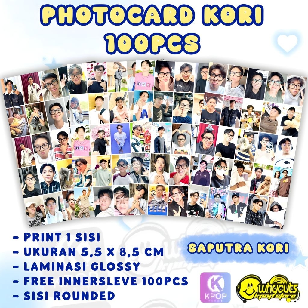 Jual [100pcs] PC PHOTOCARD SPTRA KORI PRINT 2 SISI LAMINASI GLOSSY ...