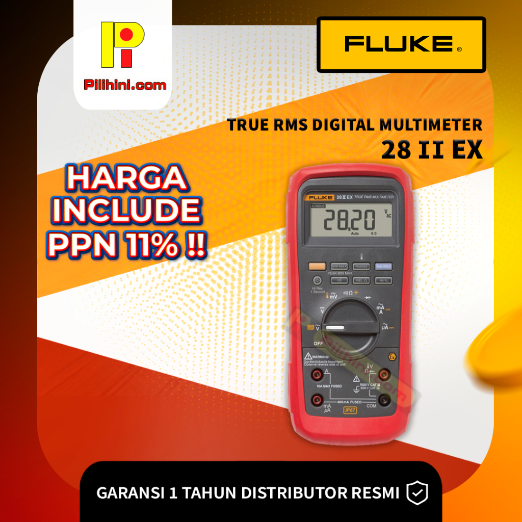 Jual Fluke 28II Ex Intrinsically Safe True-rms Digital Multimeter ...