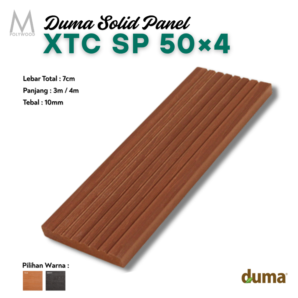 Jual DUMA XTC SOLID PANEL - WPC PANEL 50x4 | Shopee Indonesia